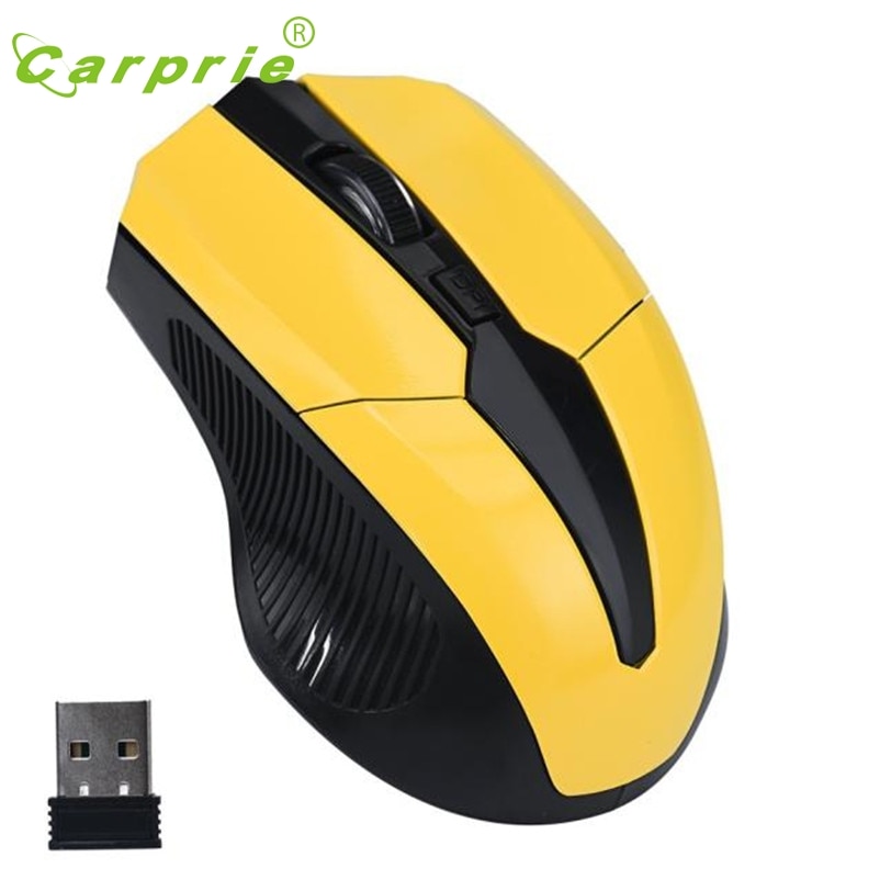 CARPRIE Yellow 2.4GHz Optical Gaming Mouse Cordles... – Grandado