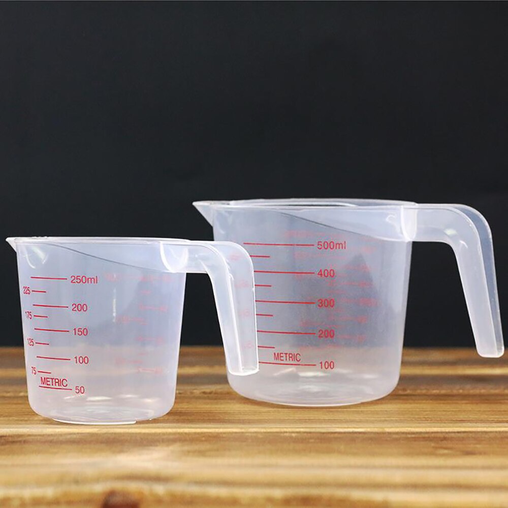 Clear Plastic Measuring Jug Cup Grip Cooking Barki... – Grandado