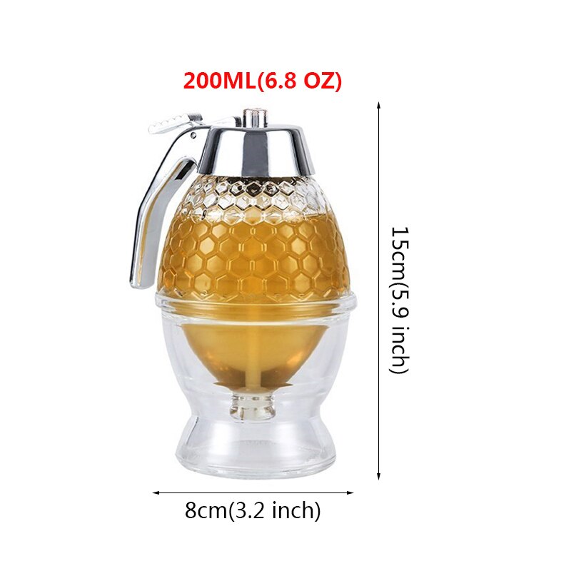 Honey Dispenser Acrylic Jam Jar Kitchen Bar Liquid... – Vicedeal