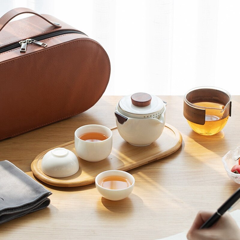 Portable Travel Tea Set Portable Bag Outdoor Japan... – Grandado