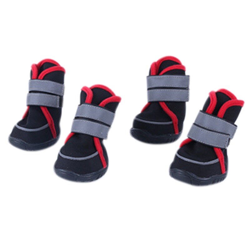 4pcs Pet Dog Shoes Anti-slip Pet Boots Warm Reflec... – Grandado