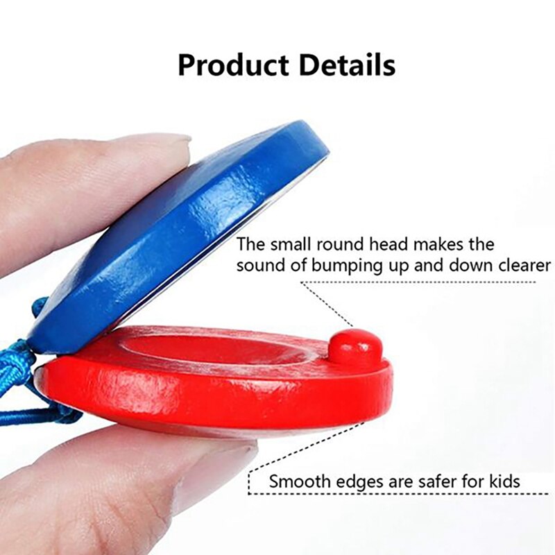 Musical Castanets Instrument Wooden Finger Castane... – Grandado