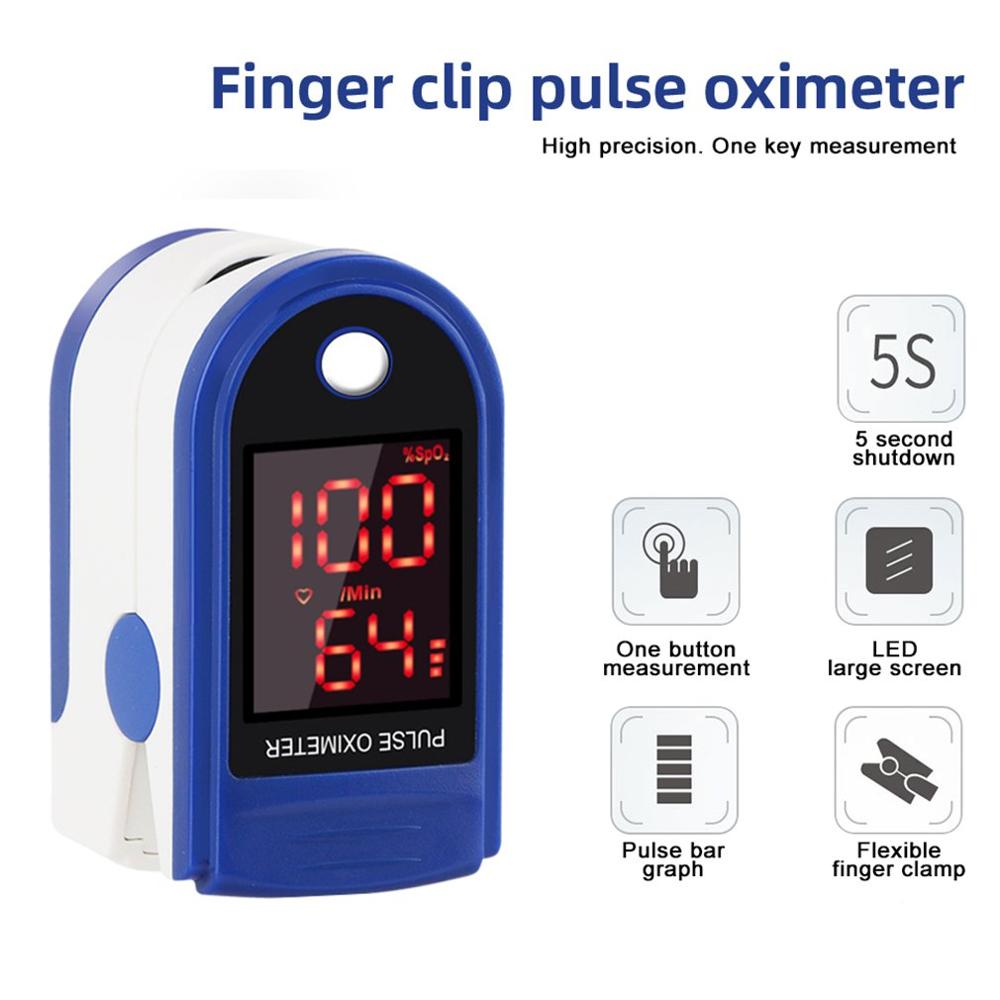 Finger Pulse Oximeter Finger Clip Heartbeat Pulse ... – Grandado