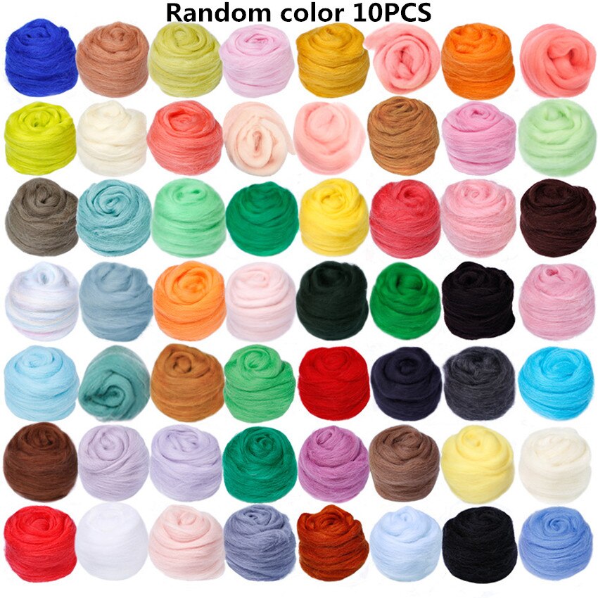 Mix Colors Merino Felting Wool Tops Soft Roving Wo... – Vicedeal