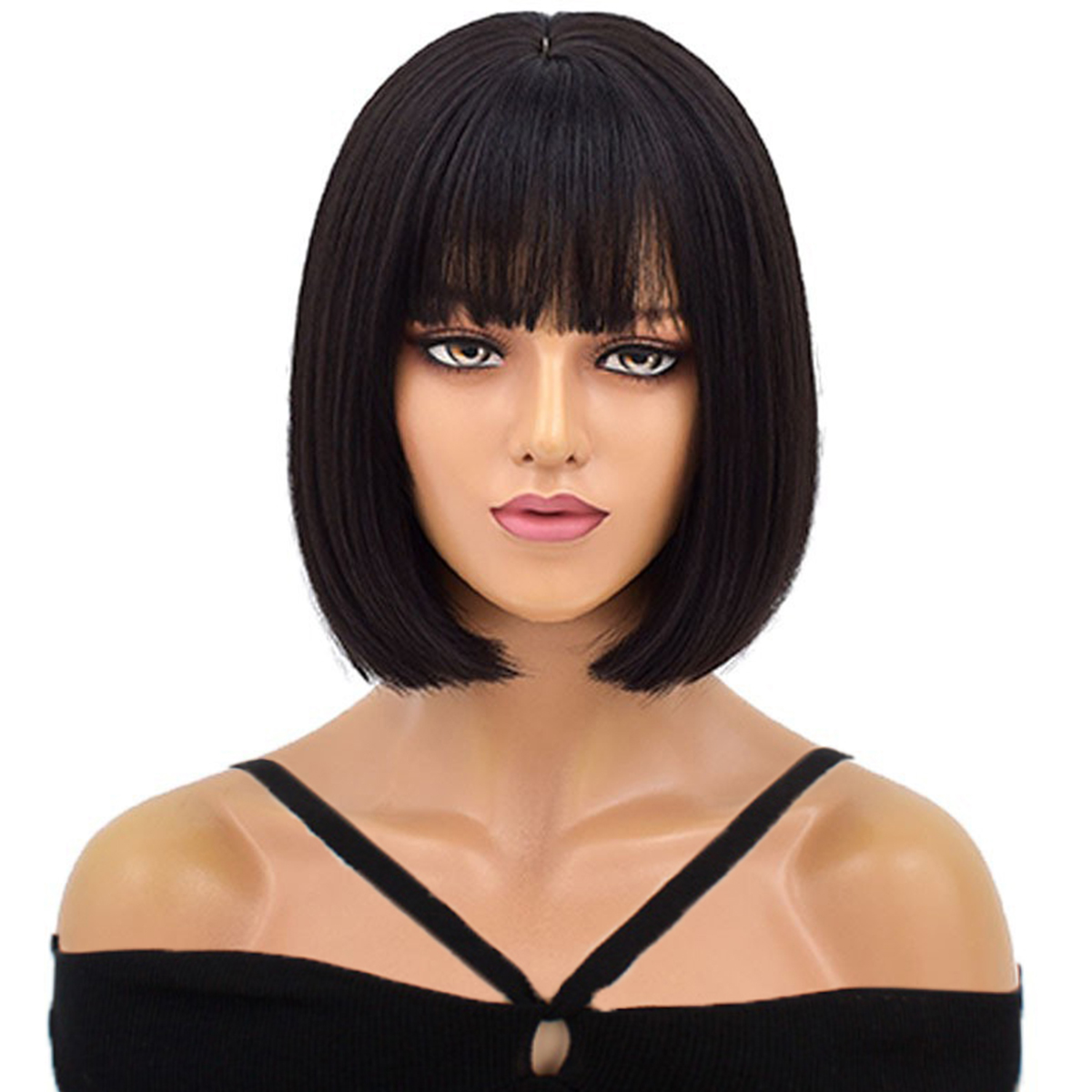 Naturally Short Bobo Wigs straight Human Hair Wig ... – Grandado