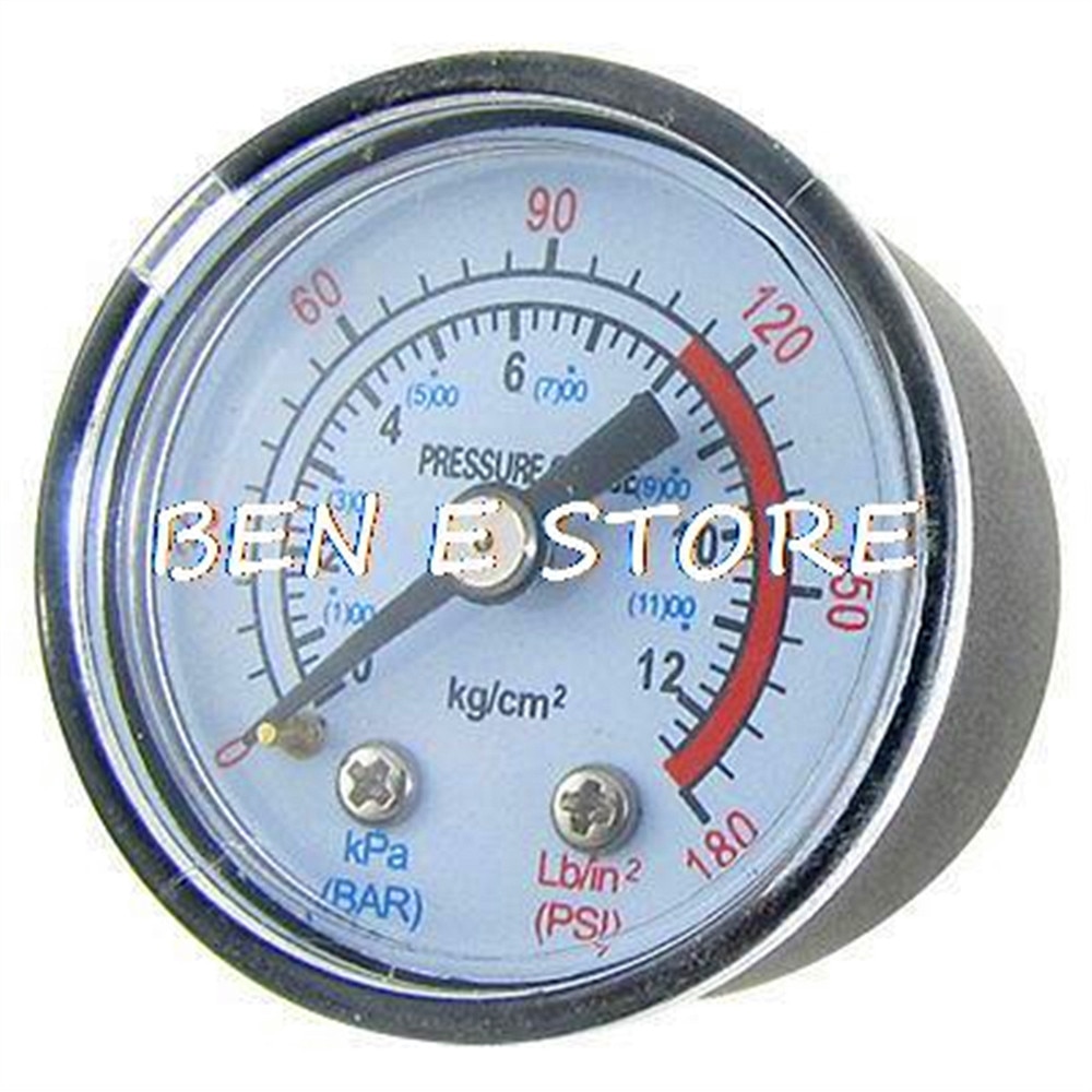 0-180 PSI 0-12 Kg/cm2 Dial Pressure Gage Compresso... – Grandado