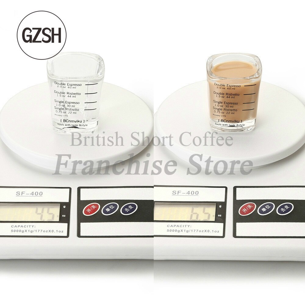 Coffee Cup Set 60ml Square Thickened Glass Ounce C... – Grandado