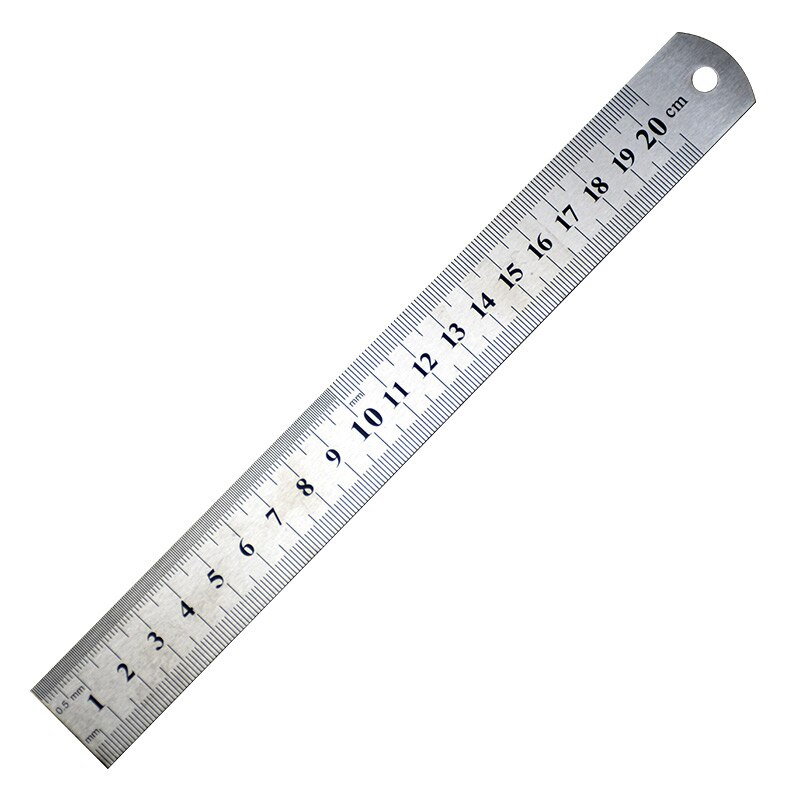 Stainless steel ruler 20 cm thick long steel ruler... – Grandado