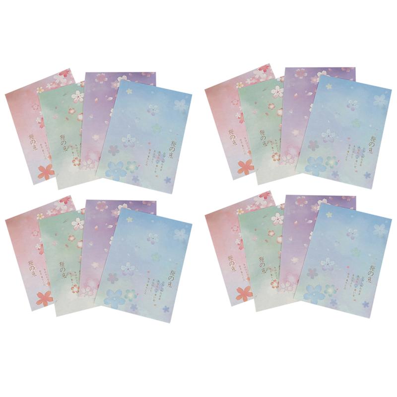 5 Set/40pcs Letter Paper Sakura Blossoms Pattern W... – Grandado