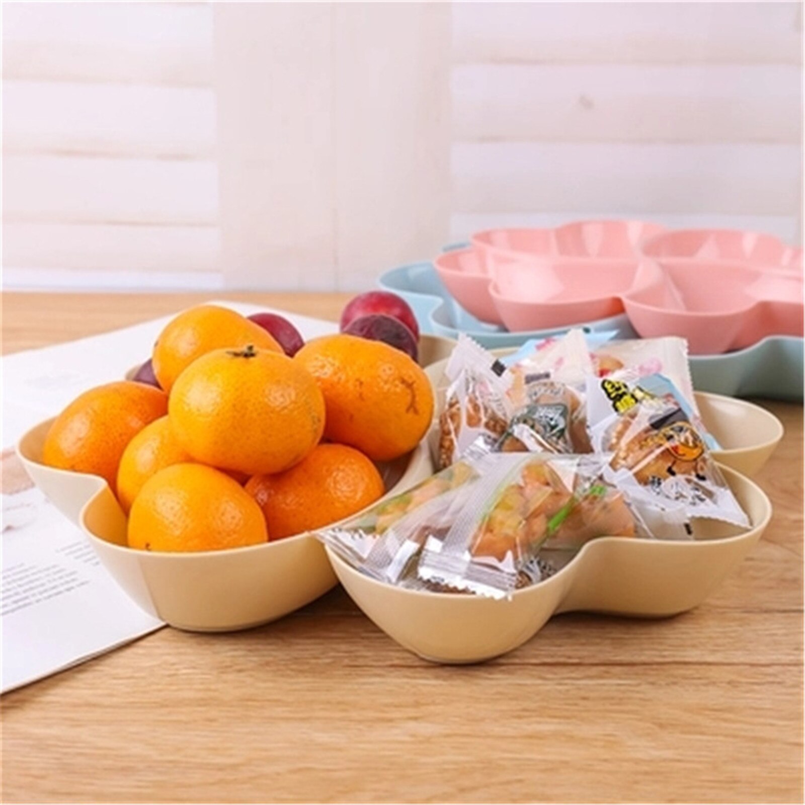 4-Compartment Heart-shaped Food Storage Tray Dried... – Grandado