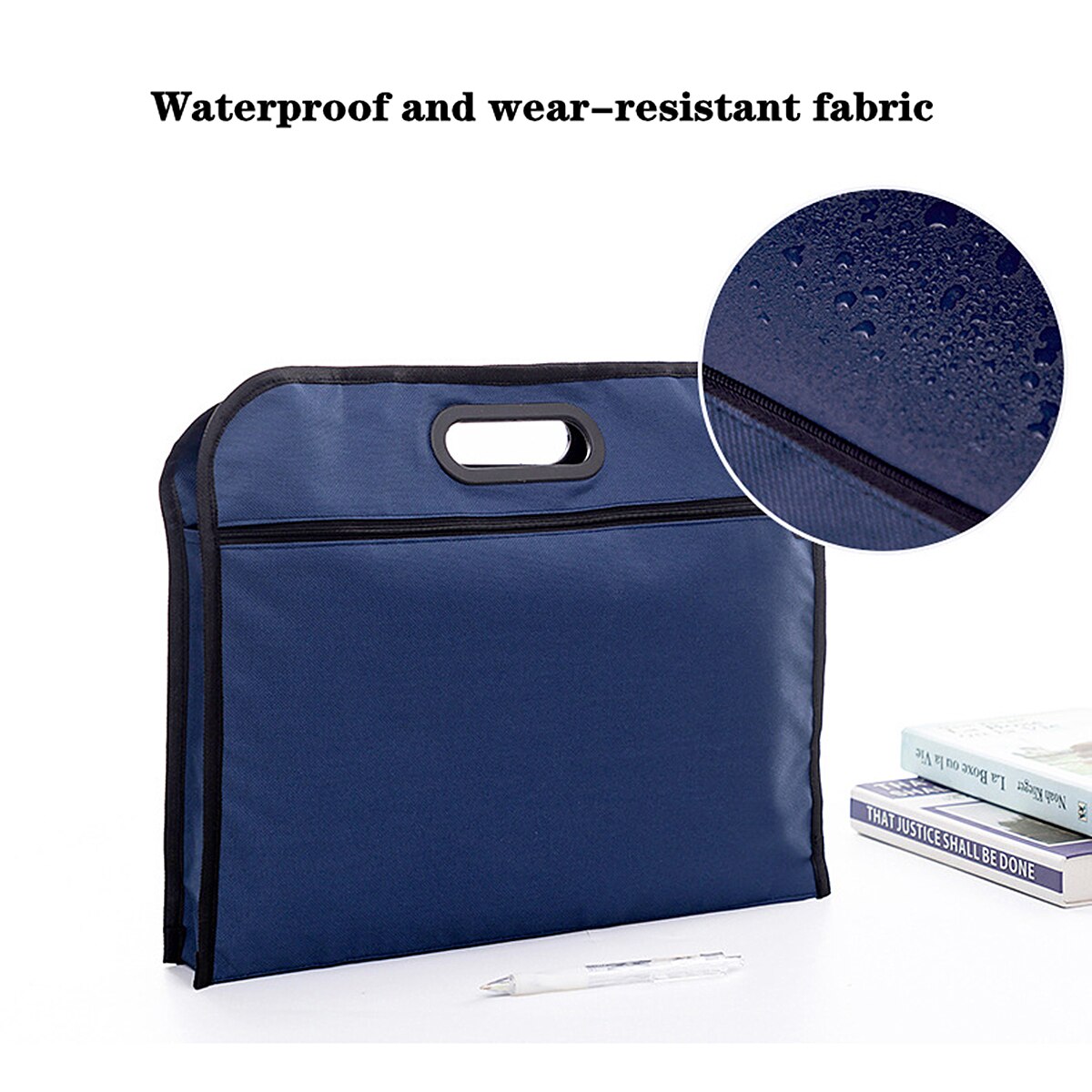 Portable Men Briefcases Waterproof Canvas Big A4 D... – Grandado