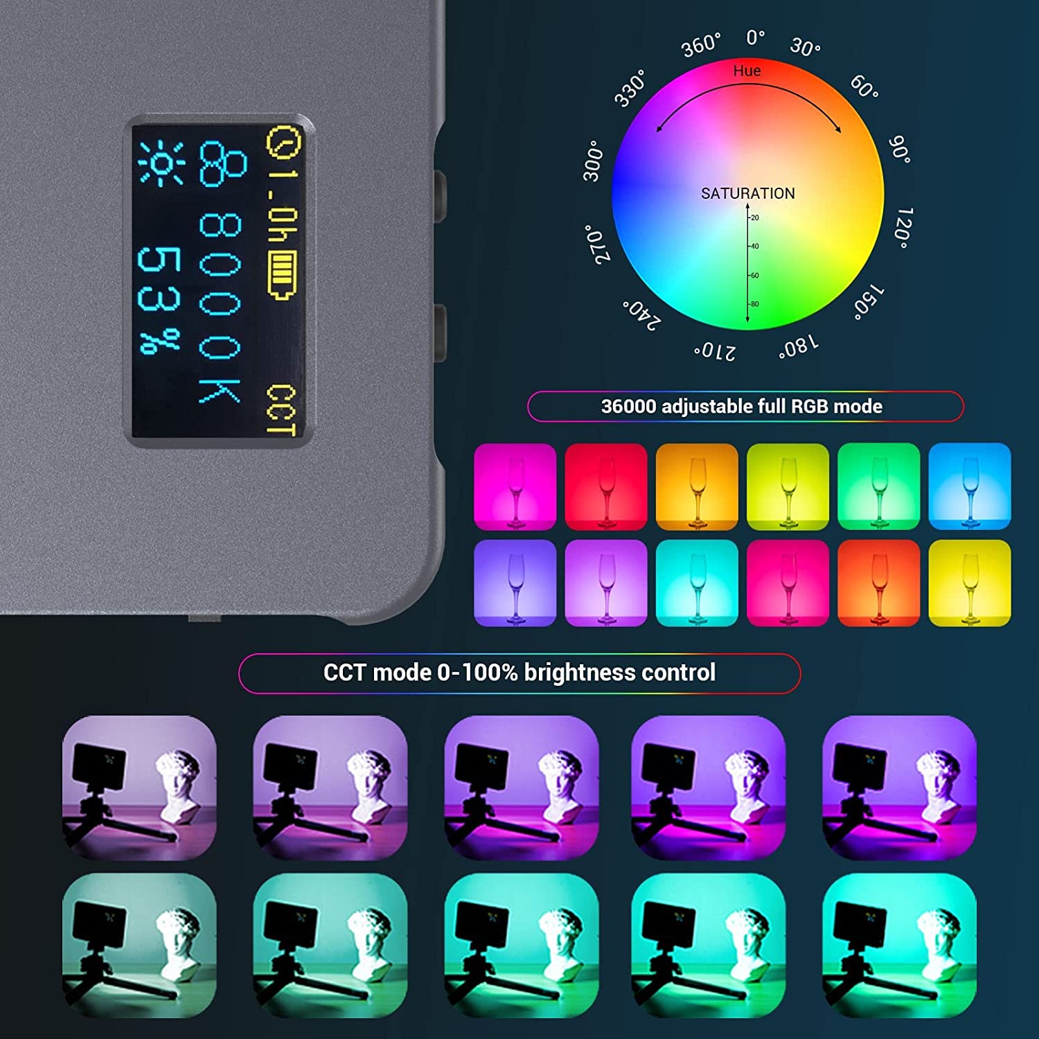 SmallRig P96L RGB Video Light, Portable LED Camera... – Grandado SmallRig P96L RGB Video Light, Portable LED Camera... – Grandado