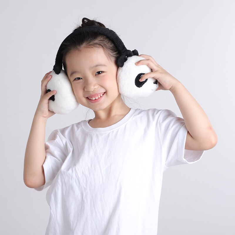 Kawaii Kids Boy Girl Winter Ear Warmer Panda Earmu... – Grandado