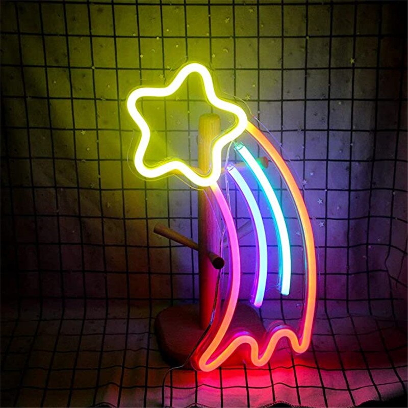 Meteor Neon Lights Neon Signs Bar Party Wall Hangi... – Grandado