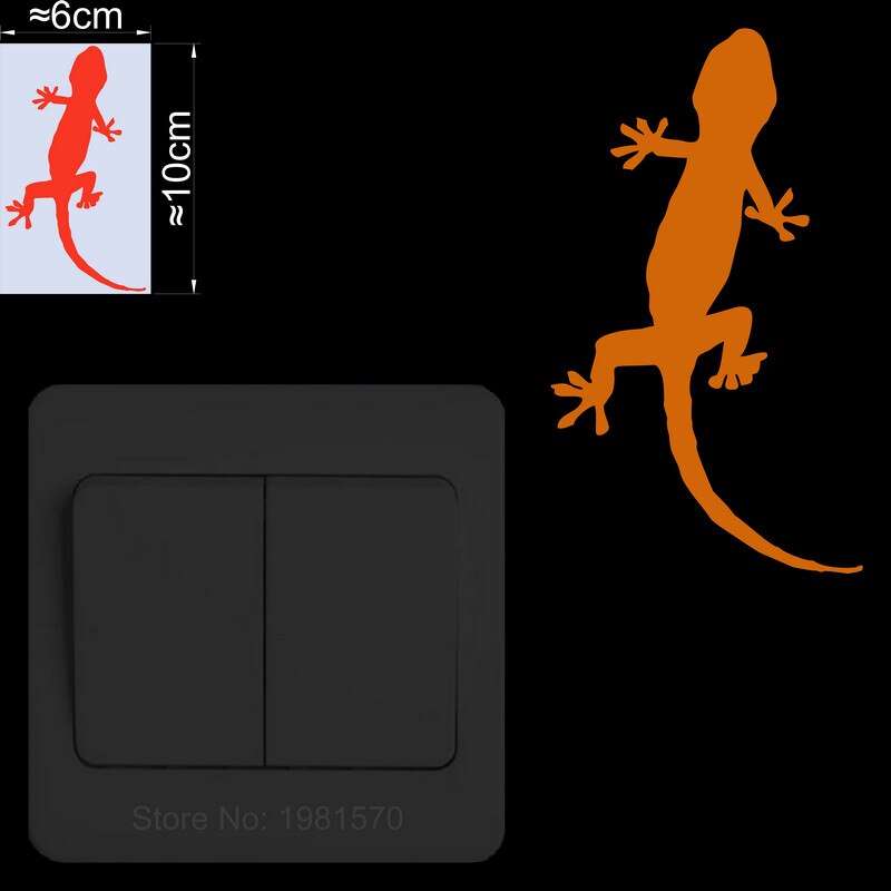 Gecko Luminous Sticker Glow In The Dark Muur Schak... – Vicedeal
