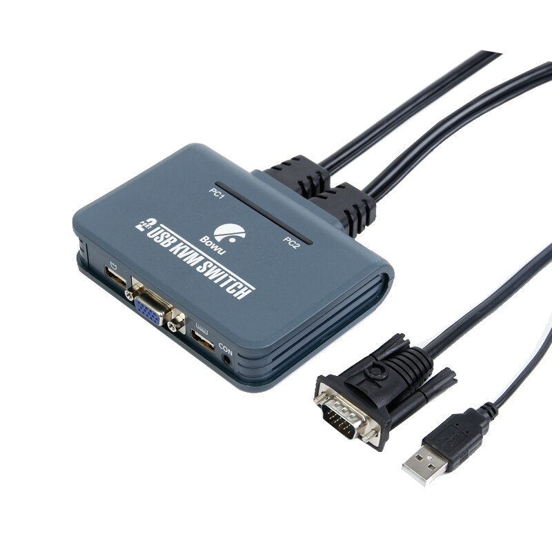 2 Port USB KVM Switch Vga Two Into One Out Usb Mou... – Vicedeal