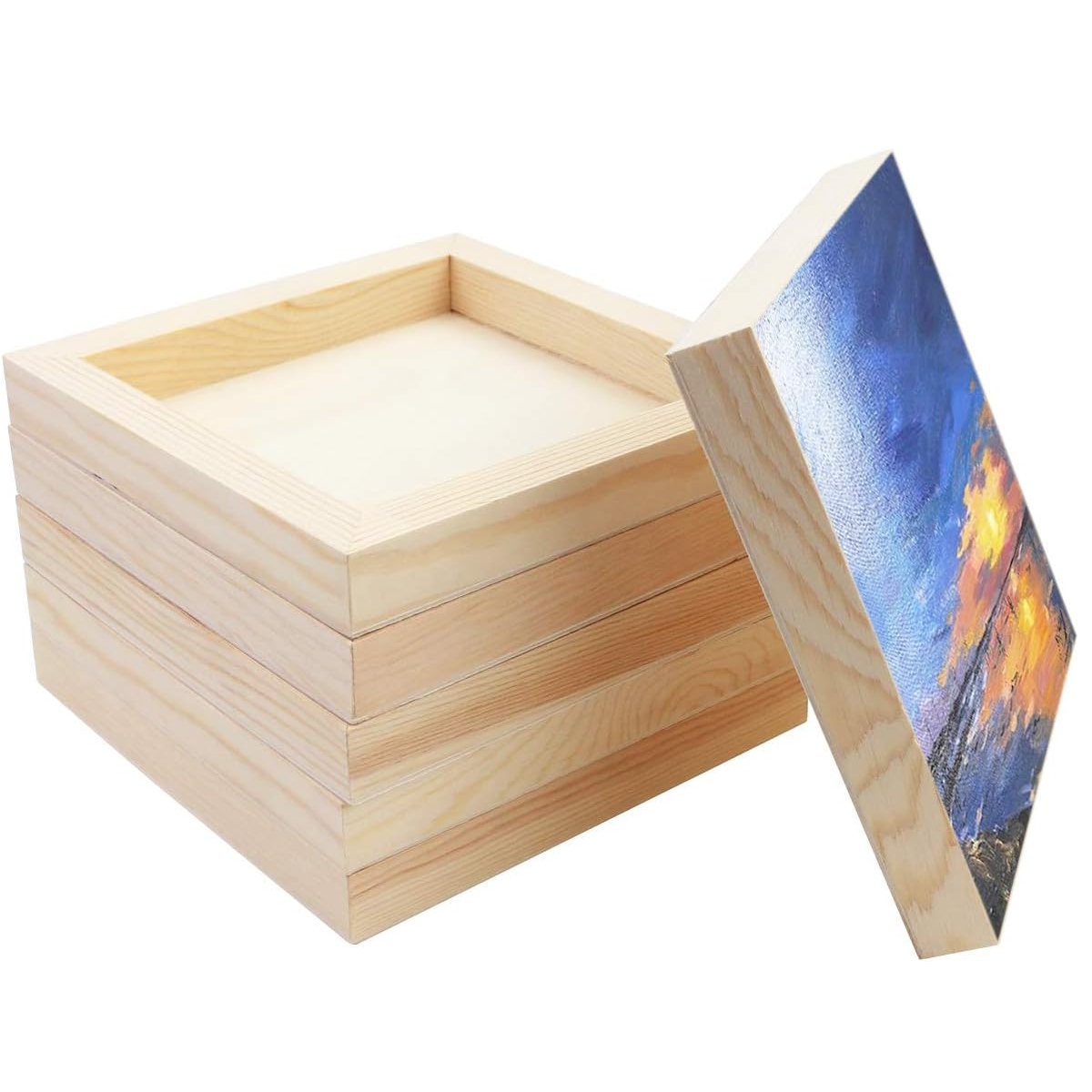 Paneles de madera cuadrados, 6x6 "/15x15cm, lienzo... – Grandado