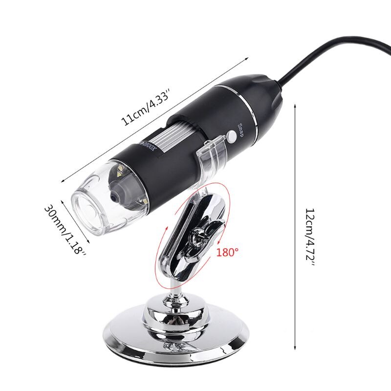 3 In 1 Digital USB Microscope 1600X Portable 2 Ada... – Grandado
