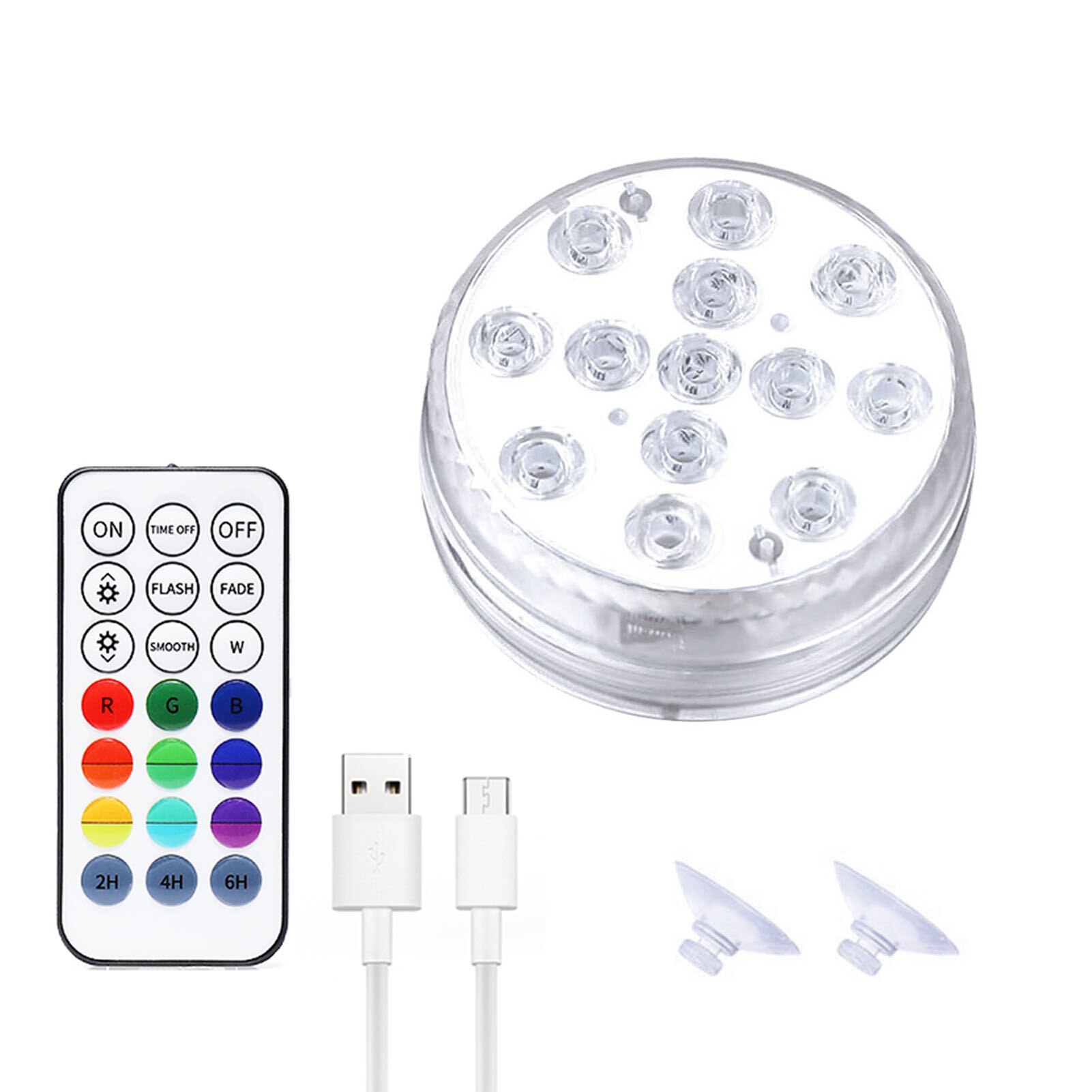 Rgb Underwater Ligh 13 Led Usb Remote Control Subm... – Vicedeal