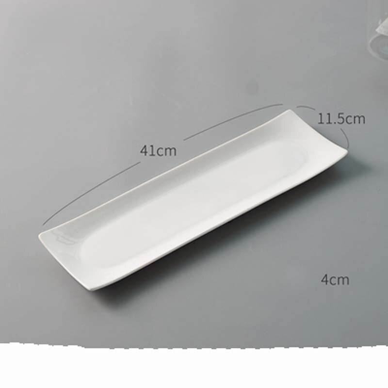 Ceramic sushi plate, Japanese-style rectangular fi... – Vicedeal