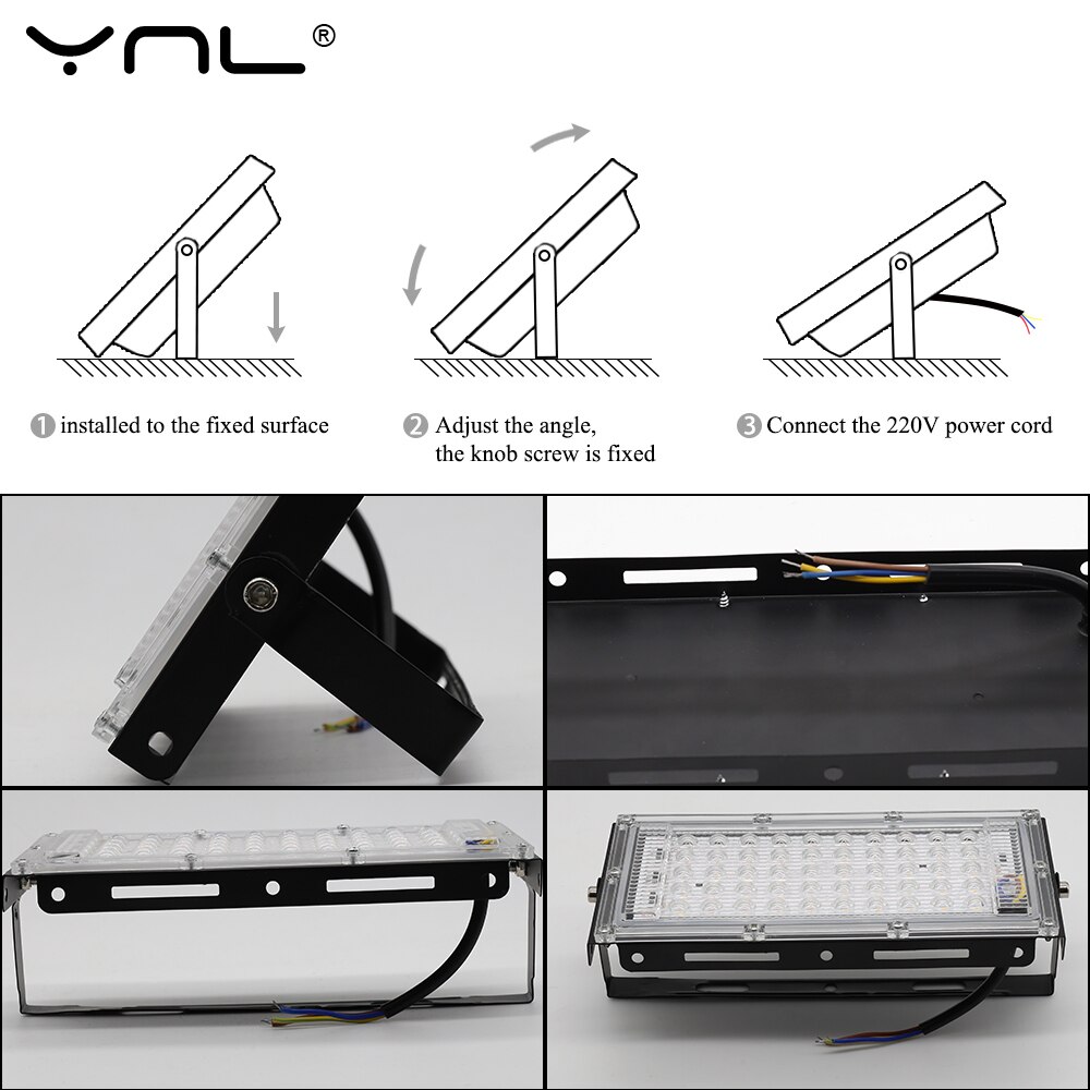 LED Flood Light AC 220V 240V ip65 50w LED Floodlig... – Vicedeal