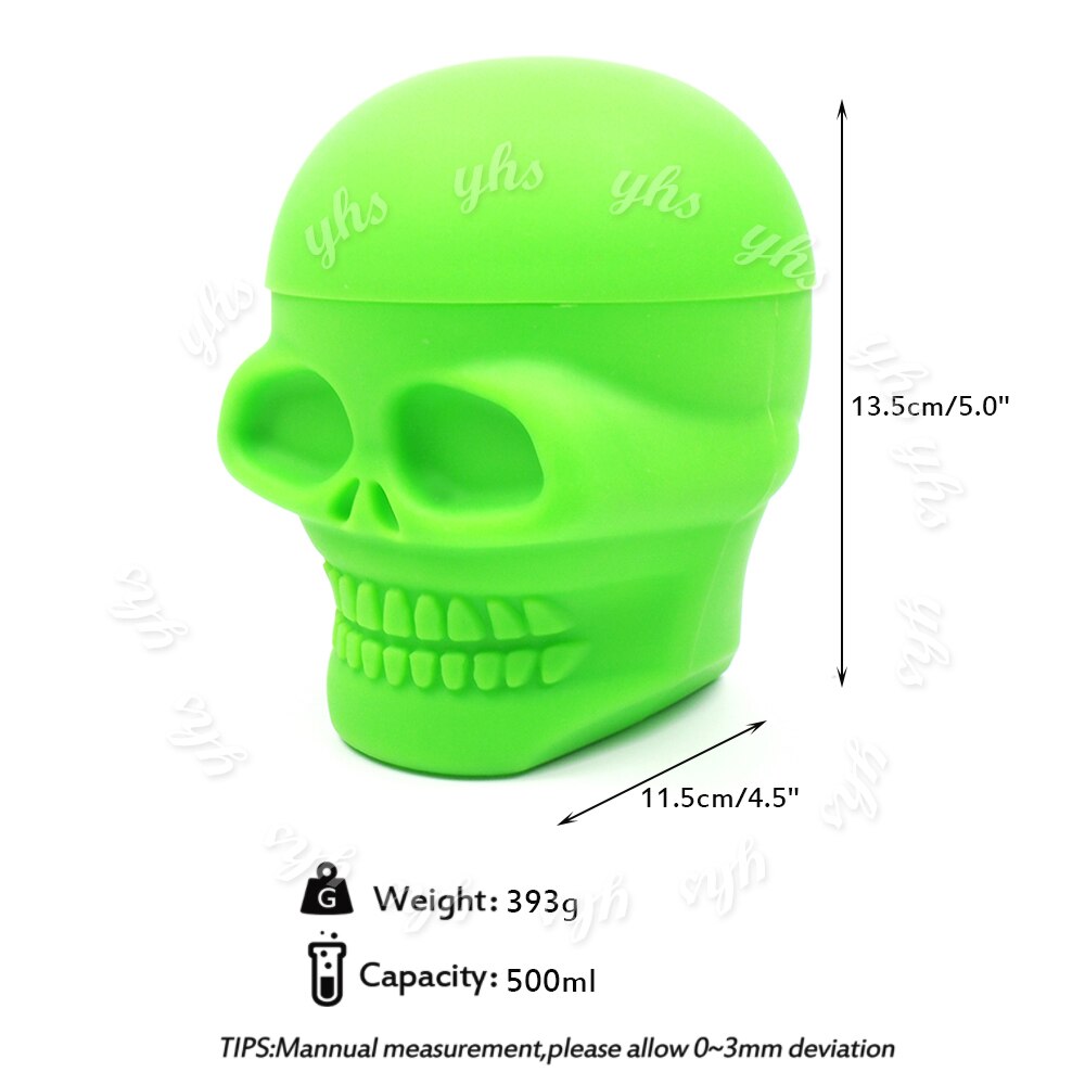 slick 500ml Skull Screw Top NonStick Silicone Cont... – Vicedeal