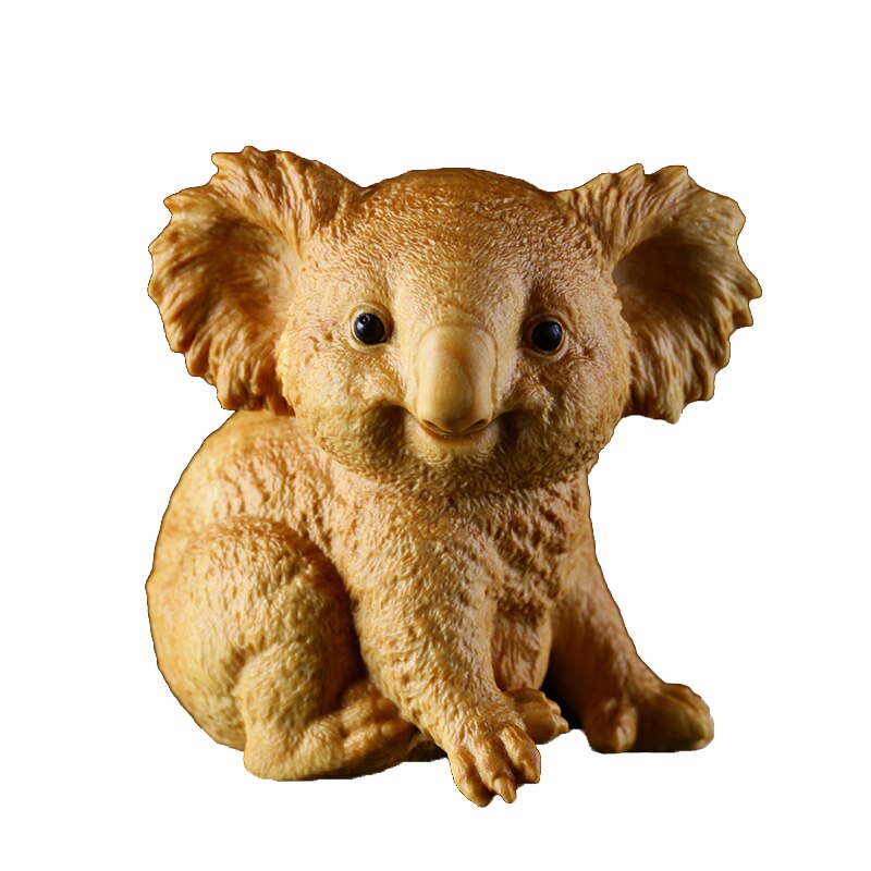 Buchsbaum 6CM Koala Skulptur Niedlichen Tier Holz ... – Vicedeal