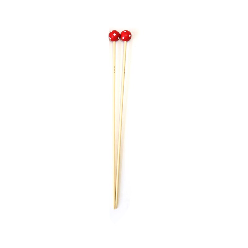 32cm Ball Head Knitting Needles Sticks DIY Wood Ec... – Grandado