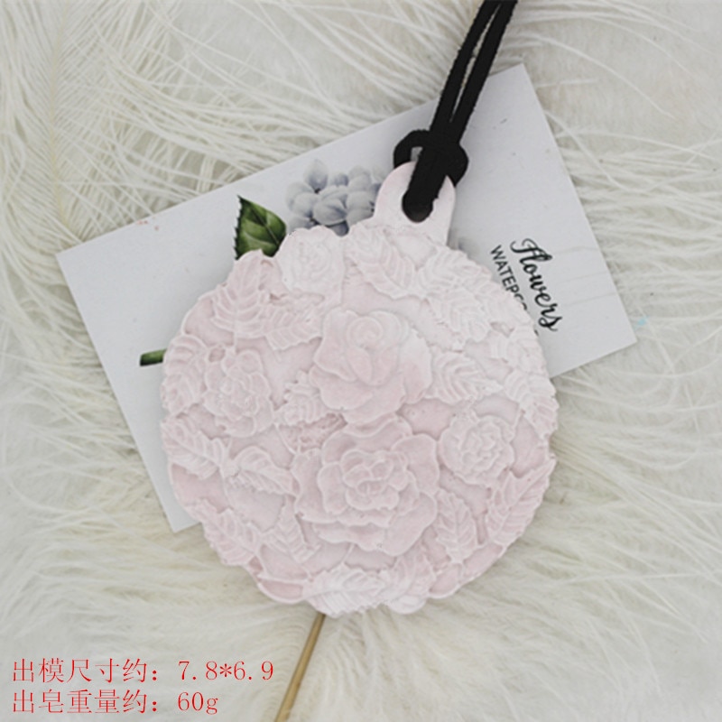 Round flower aromatherapy gypsum mould hand made d... – Grandado