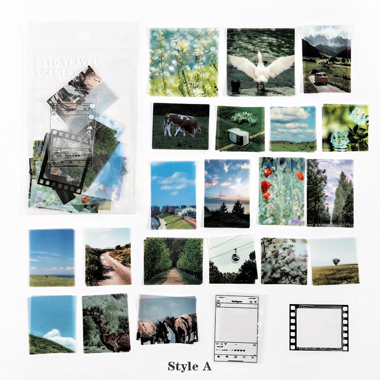 Mr Paper 45pcs/back Wonderful Journey Series Stick... – Grandado