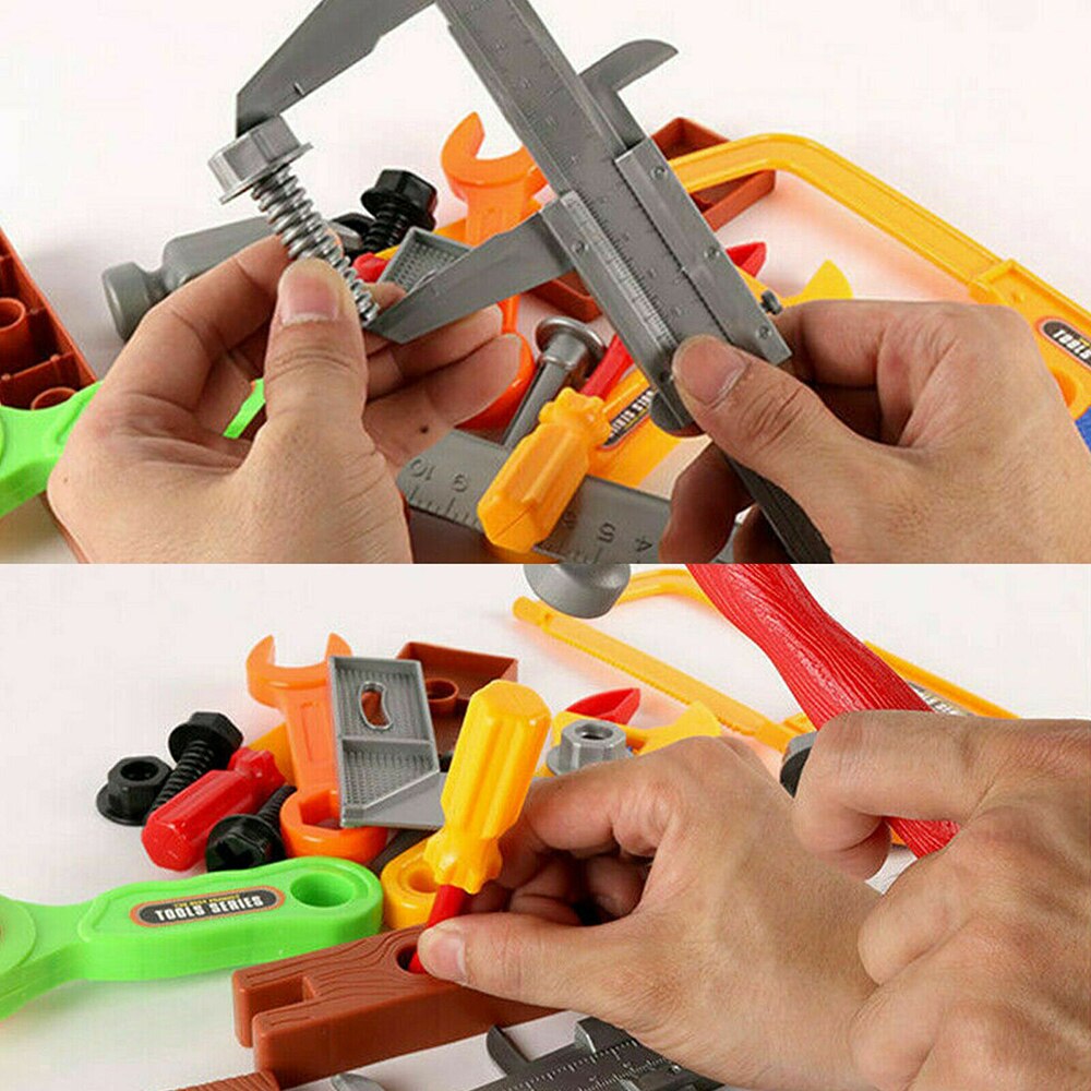 32/37Pcs Kids Tools DIY Kit Pretend Play Mechanic ... – Grandado