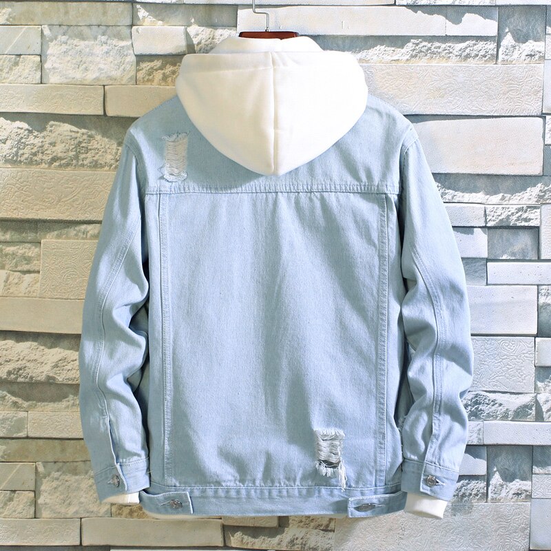 men jeans jacket mens Bomber Jackets Men hip hop M... – Grandado