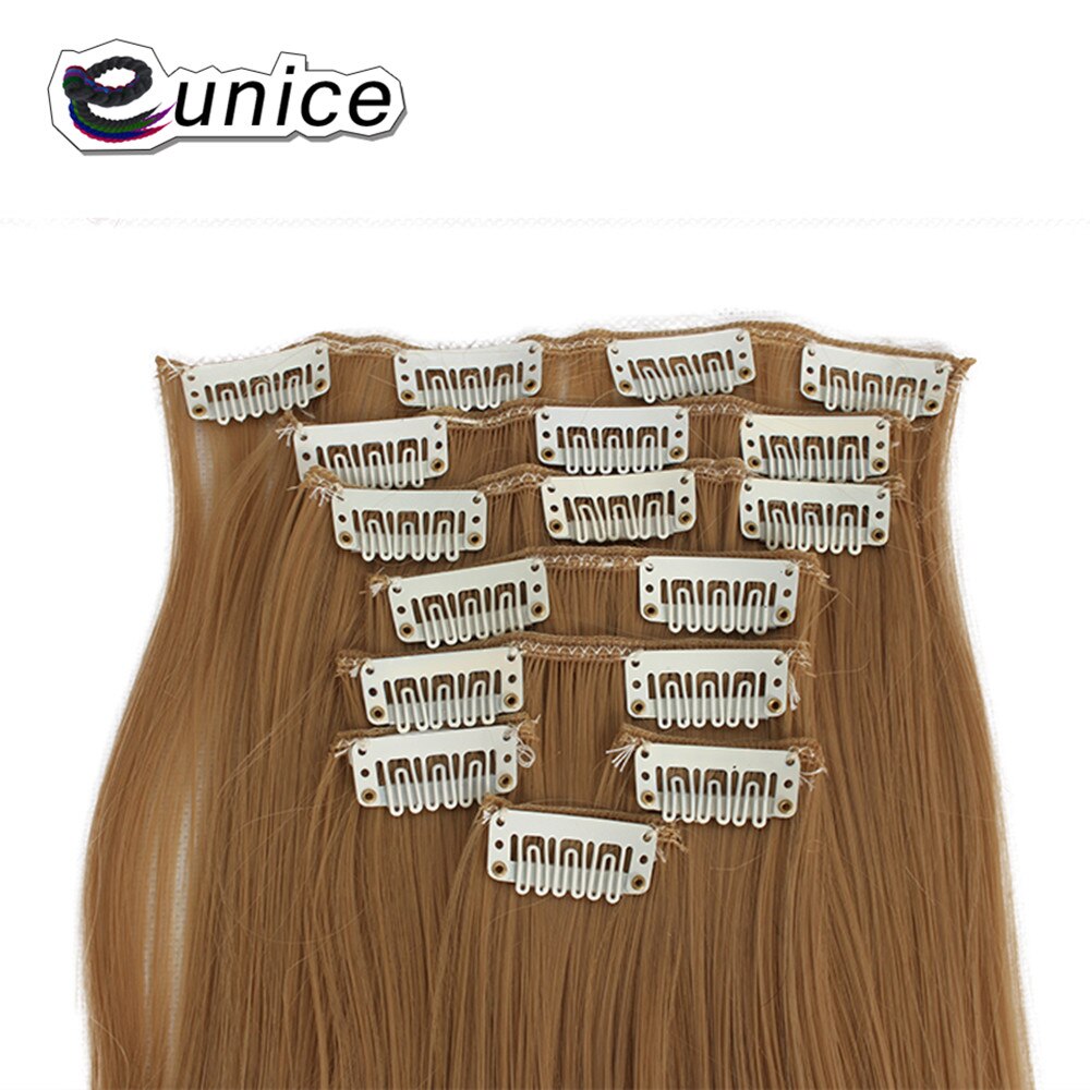 Eunice Straight Hair Clip In Synthetic Hair Extens... – Vicedeal