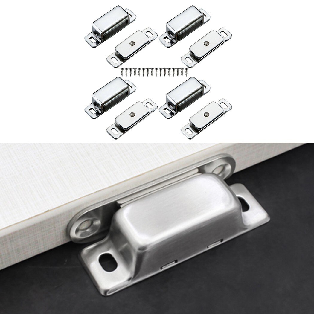 Magnetic Door Catch Latch Silver Stainless Steel C... – Grandado
