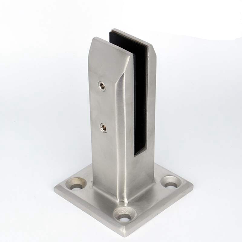 Stainless Steel Square Glass Railing Spigots Pool ... – Grandado