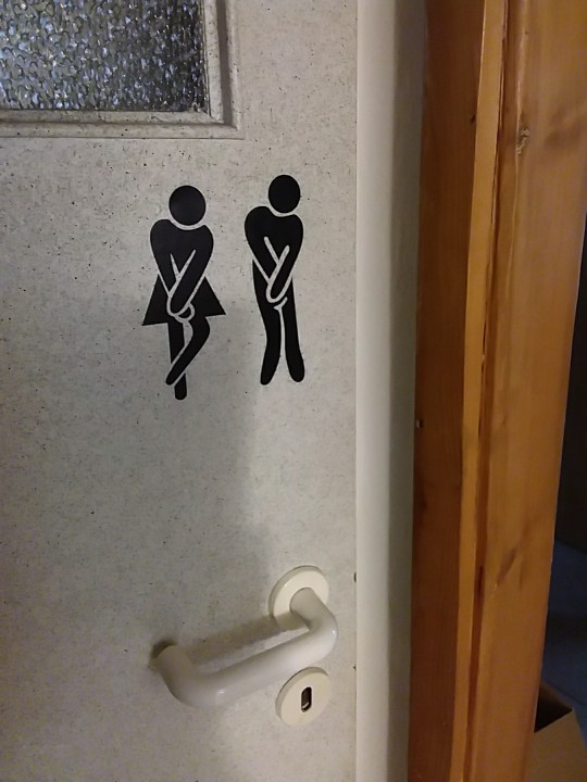 WC Toilet Door Entrace Sign Wall Stickers Room Dec... – Grandado