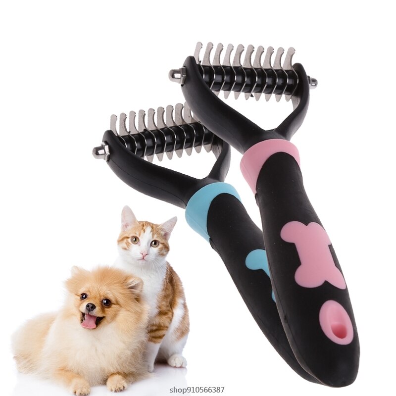 Dog Pet Brush Dematting Grooming Deshedding Tool T... – Vicedeal