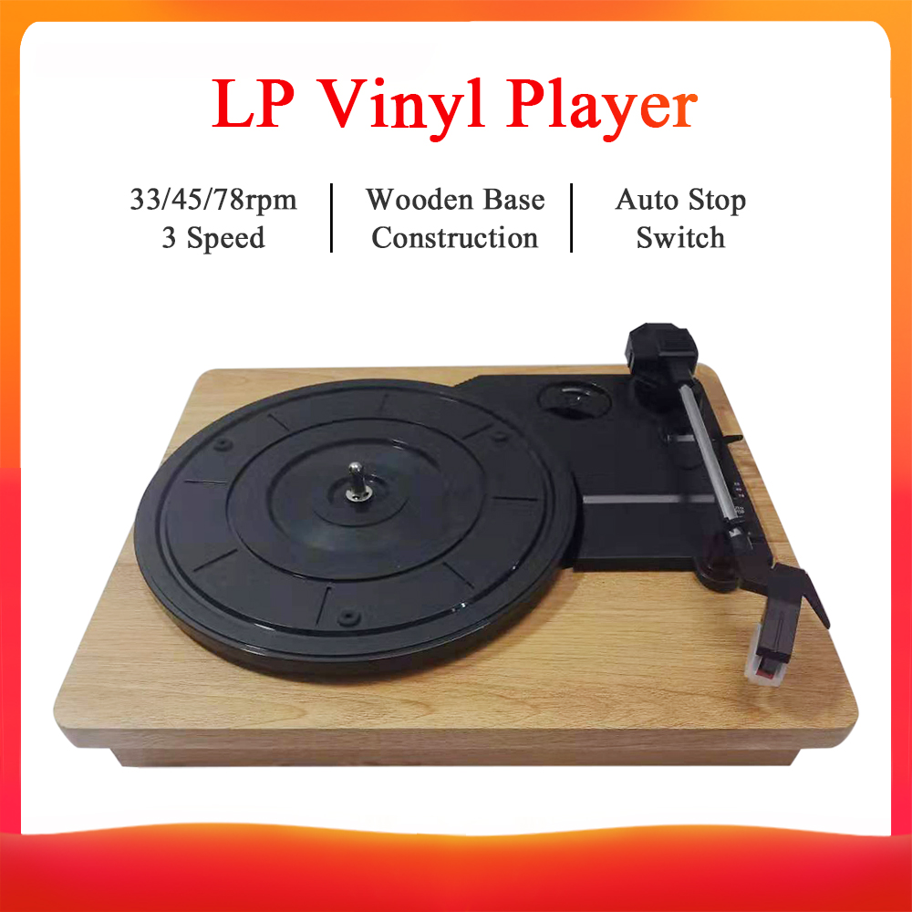 Vintage Style Record Player for 33/45/78 RPM Vinyl... – Grandado