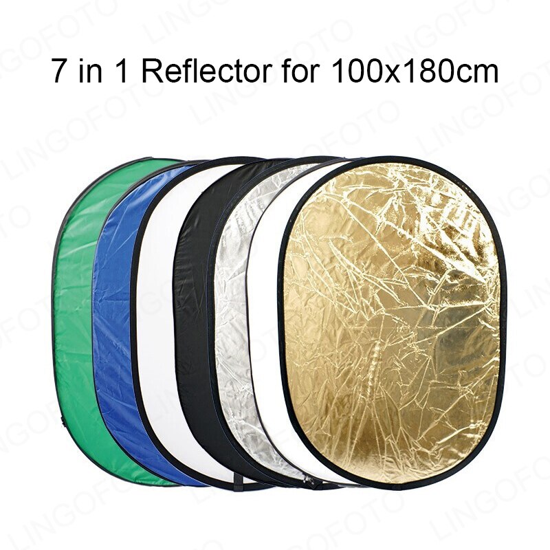 7 in 1 100x180cm Multi Photo Oval Collapsible Ligh... – Vicedeal