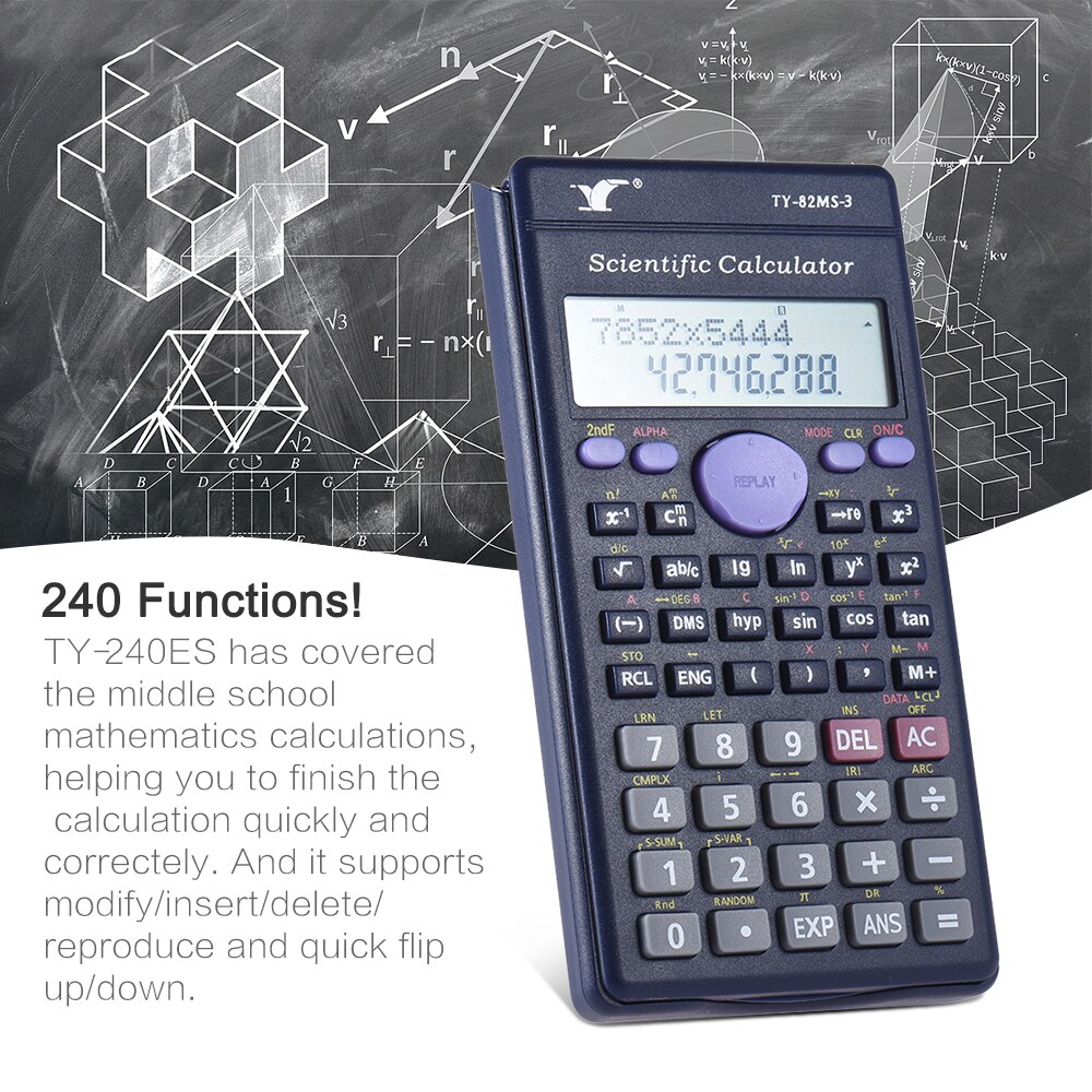 Scientific Calculator Counter 240 Functions 2 Line... – Grandado