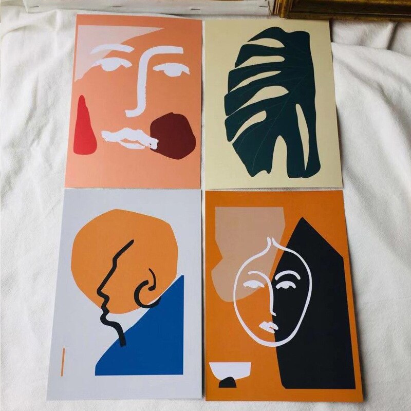 Ins Color Retro Abstract Decorative Card Diy Combi... – Vicedeal