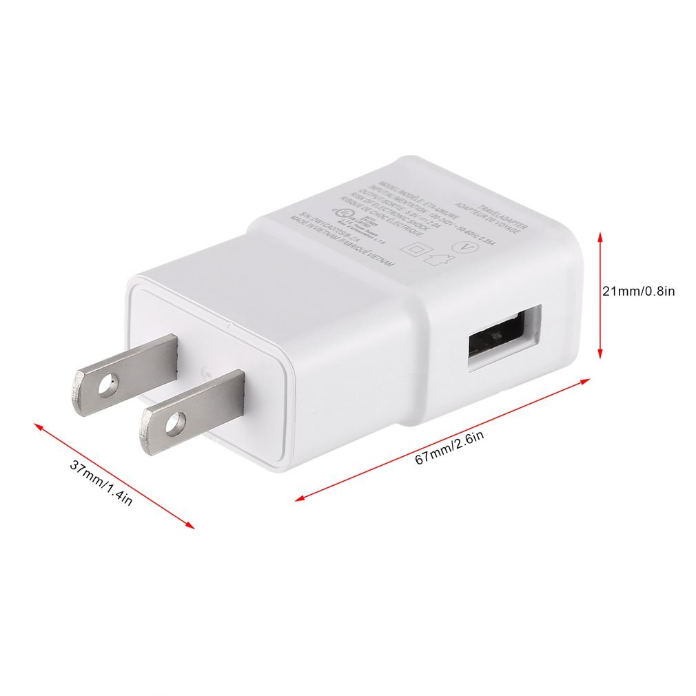 2 Pack Universele 2A Usb Telefoon Oplader Quick Mu... – Grandado