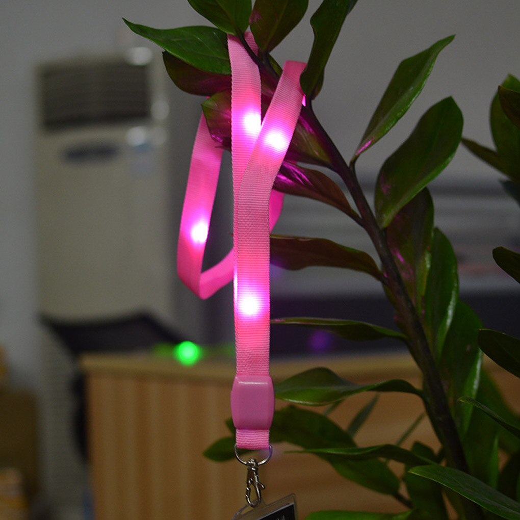 LED Light Up Neck Strap Band Lanyard sleutelhanger... – Grandado