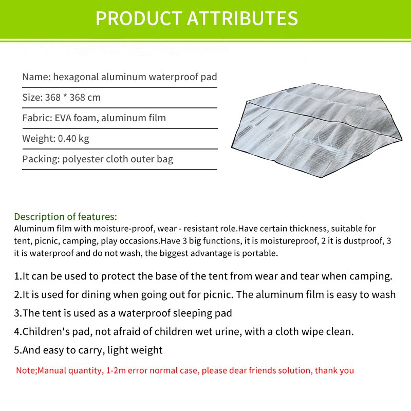 Double Sided Foldable Waterproof Aluminum Foil Mat... – Grandado