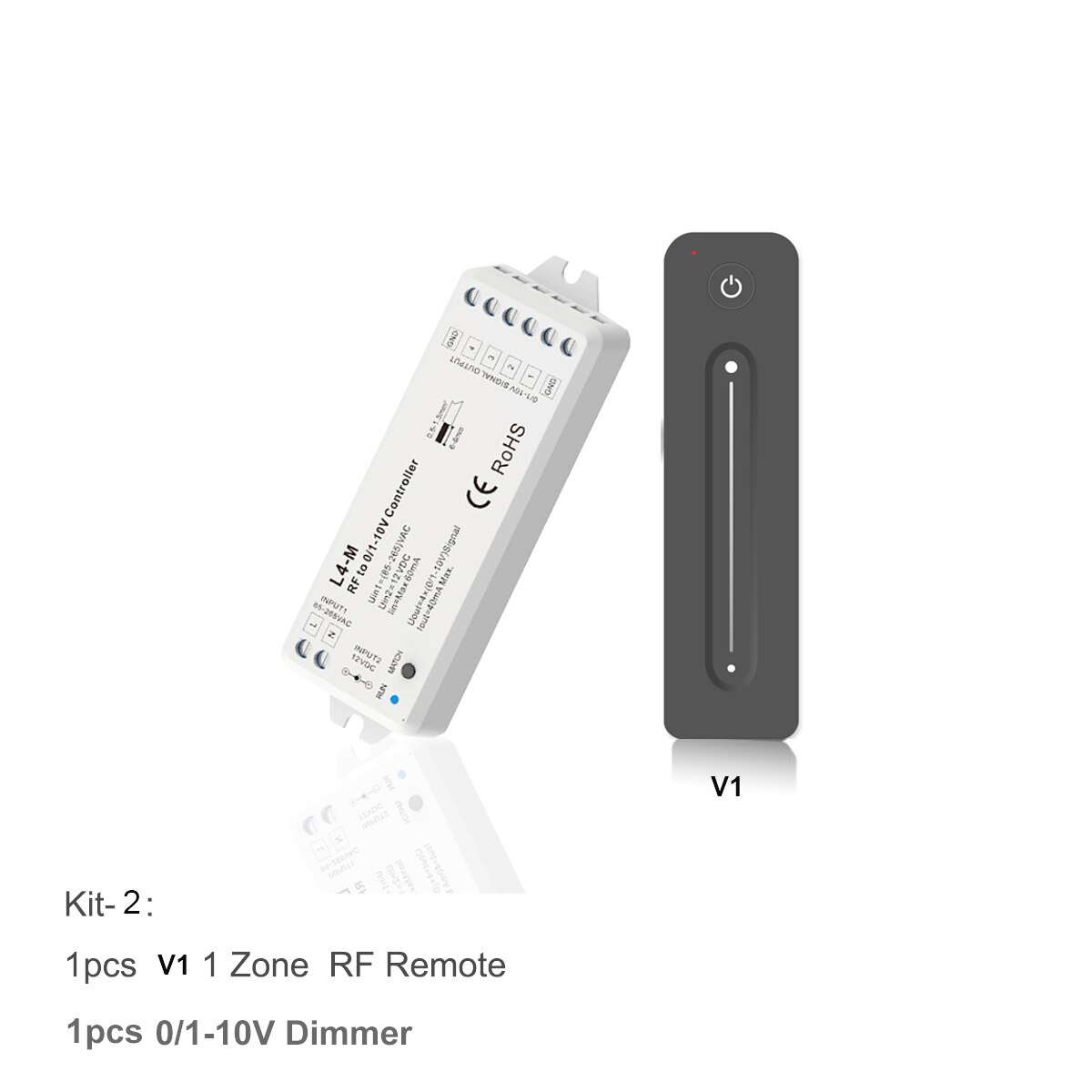 Ac 85V-220V/DC12V L4-M 4CH 0-10V 1-10V Led Draadlo... – Grandado