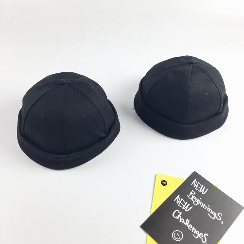 1pc kalot i bomuld uden kanter mænd retro justerba... – Grandado