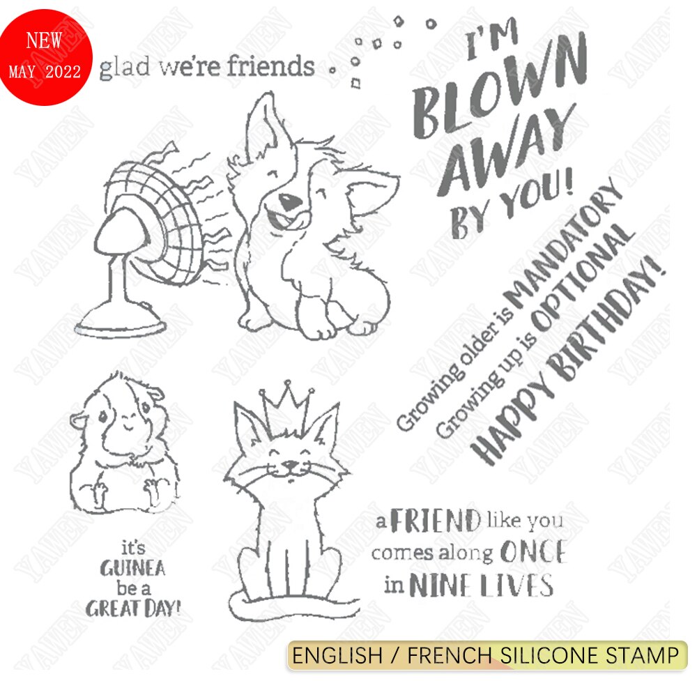 Sellos y troqueles de corte transparentes de gato ... – Grandado