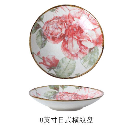 Fat 2 st/set 8- tums blom- och fiskmönster undergl... – Grandado