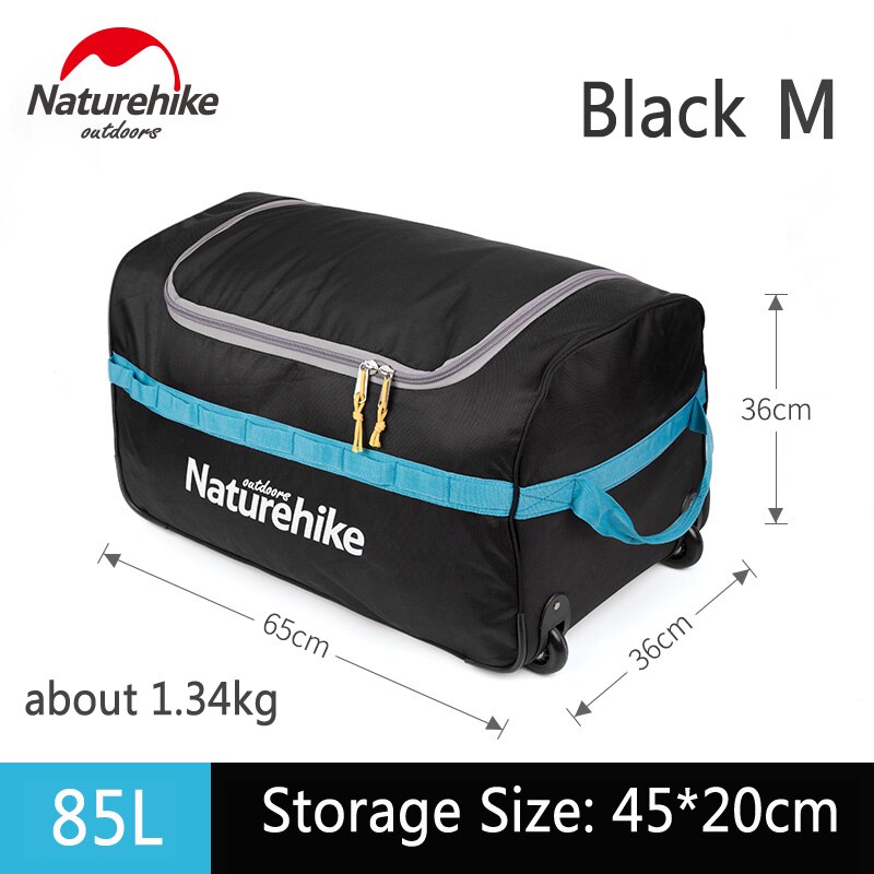 Naturehike 85L 110L Foldable Wheeled Travel Luggag... – Grandado