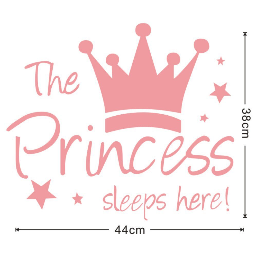 Baby Room Princess Sleep Here Character Crown Pink... – Grandado